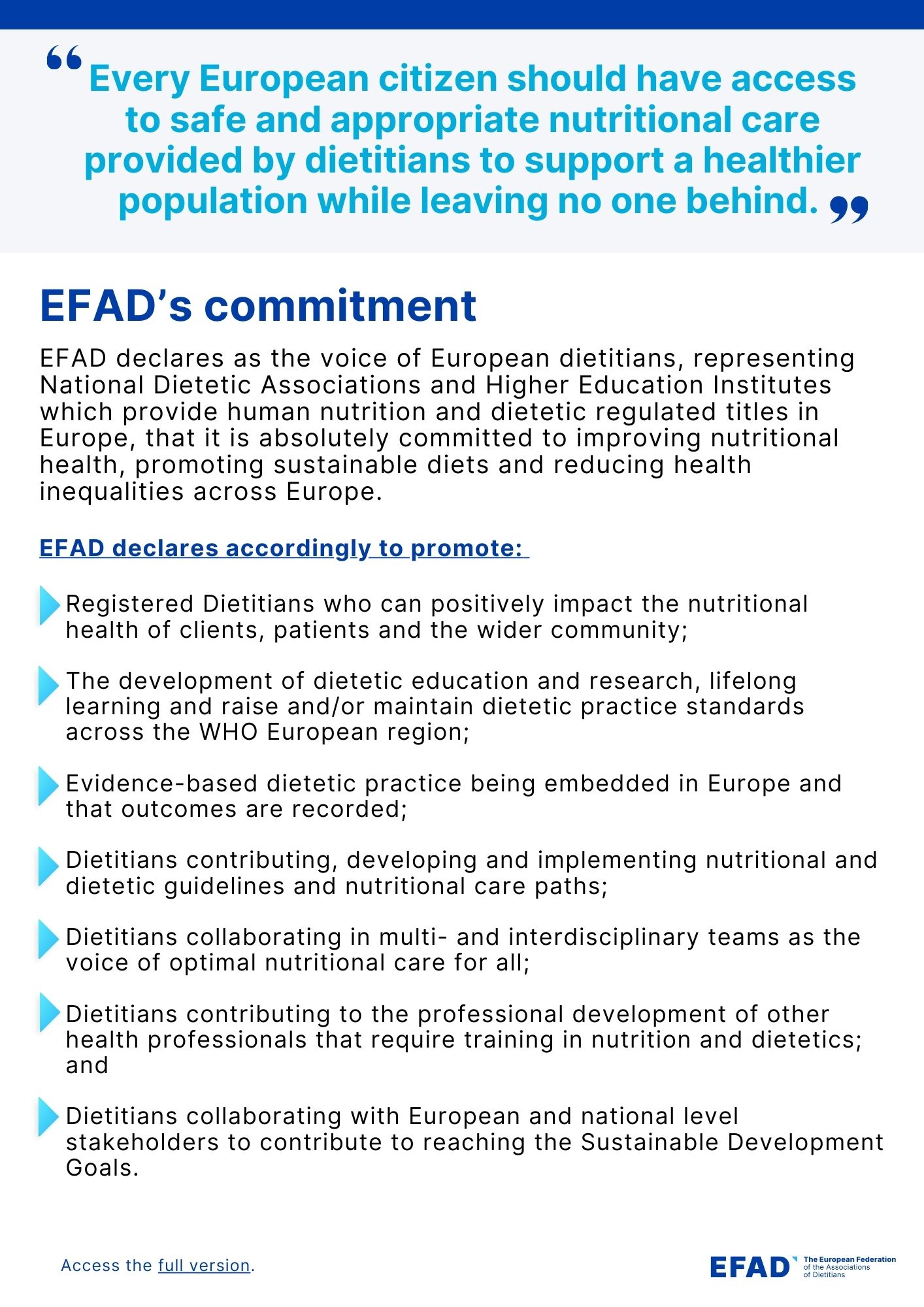 The EFAD Budapest Resolution – EFAD