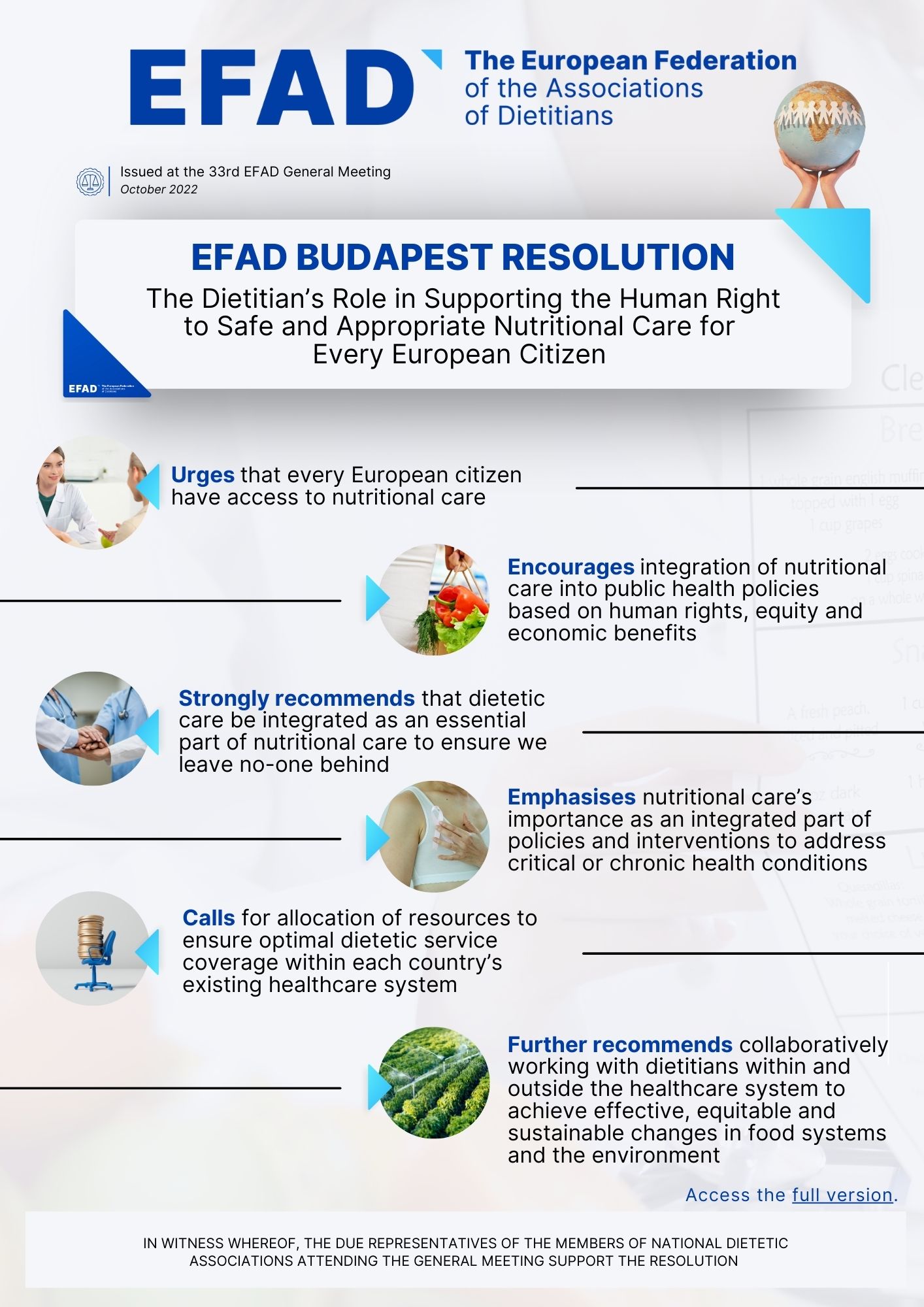 The EFAD Budapest Resolution – EFAD