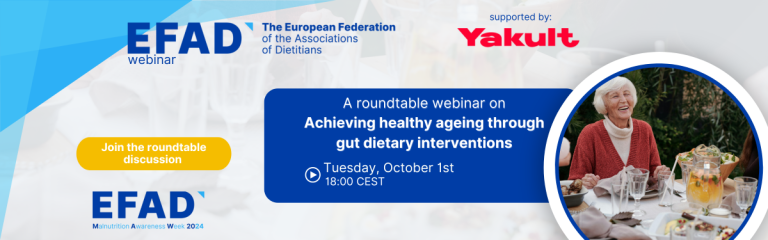 EFAD – Yakult webinar: Achieving healthy ageing through gut dietary ...